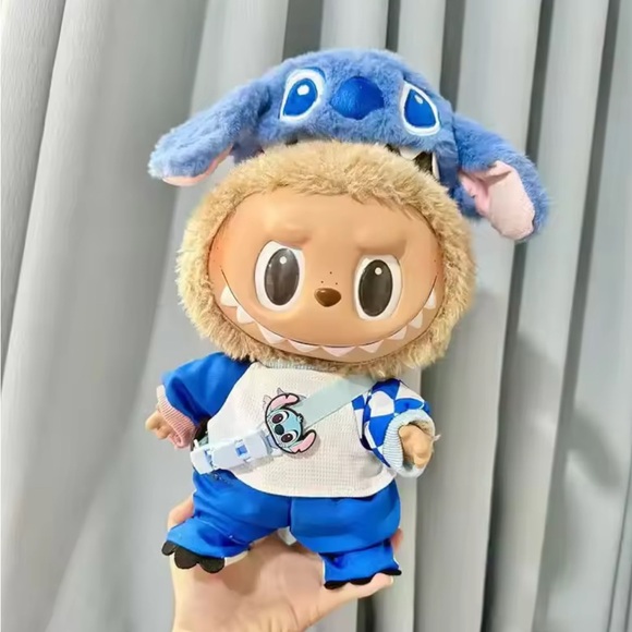 Toys | Labubu Stitch Costume Labubu Clothes Time To Chill Labubu | Poshmark